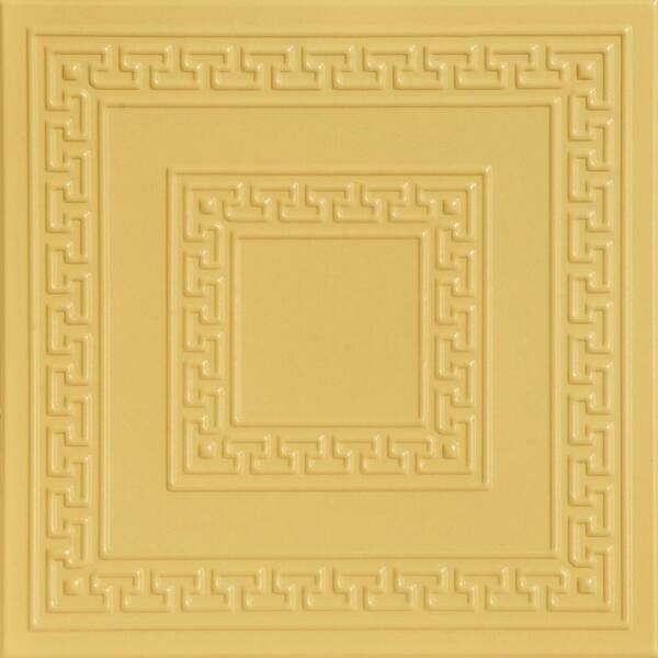 A La Maison Ceilings Greek Key Concord Ivory 1.6 ft. x 1.6 ft ...