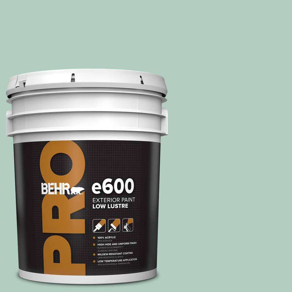 BEHR PRO 5 gal. #M430-3 Wintergreen Dream Low Luster Exterior Paint ...