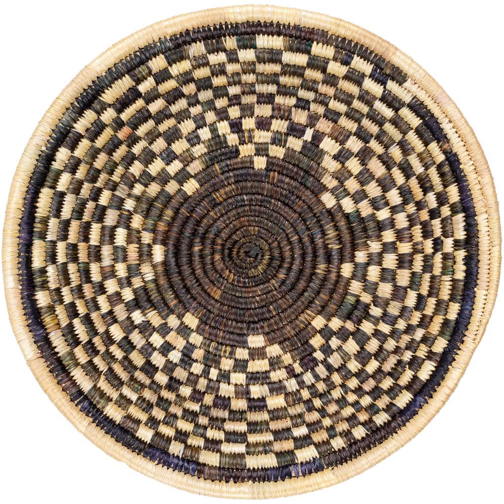 Livabliss Hendrix Tan/Black 16 in. x 16 in. Wall Hanging DAS008-1616 ...