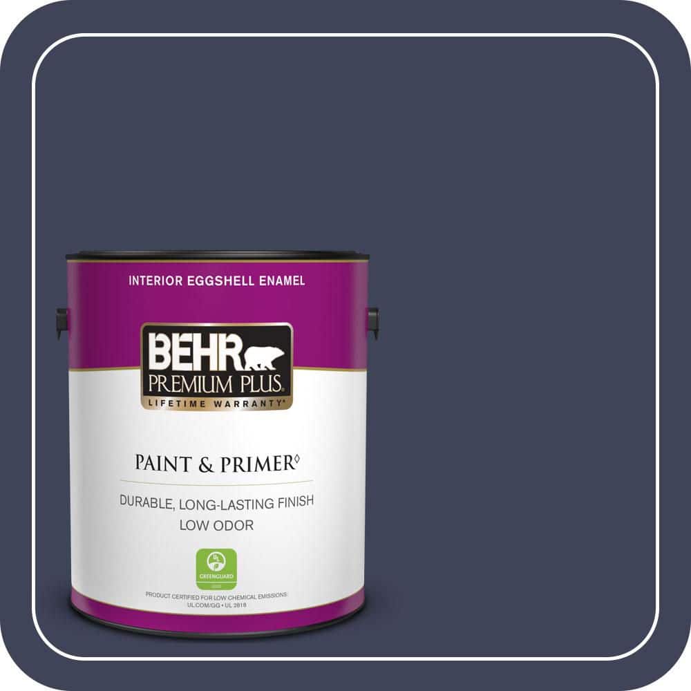 BEHR PREMIUM PLUS 1 gal. #MQ5-09 Manhattan Blue Eggshell Enamel Low ...