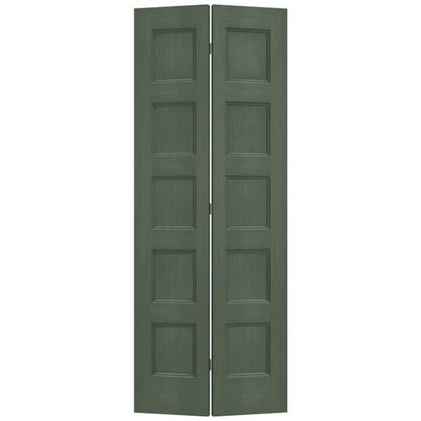 JELD-WEN 36 in. x 80 in. Conmore Juniper Stain Smooth Hollow Core ...