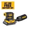 DEWALT 20V MAX XR Cordless Brushless 1/4 Sheet Variable Speed Sander ...
