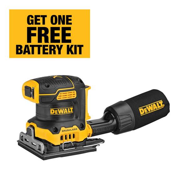 DEWALT 20V MAX XR Cordless Brushless 1/4 Sheet Variable Speed Sander ...