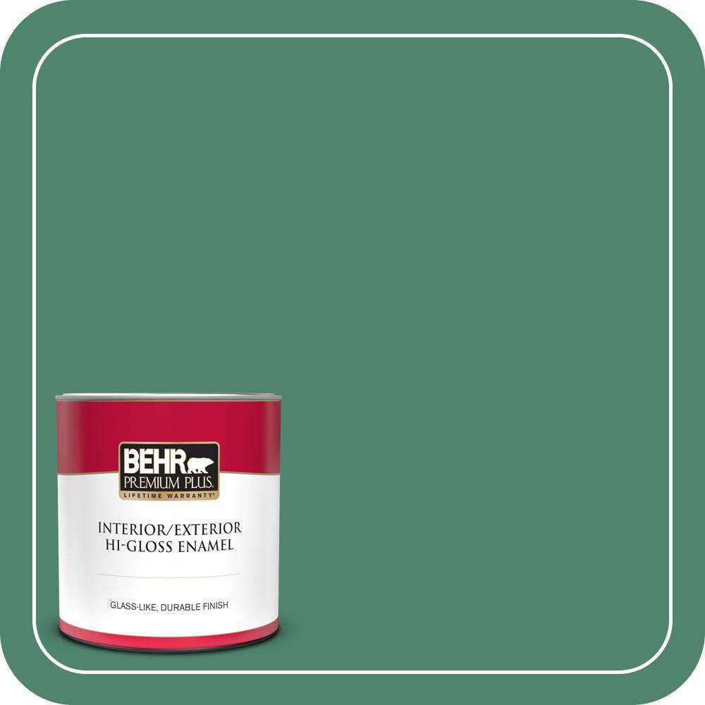 BEHR PREMIUM PLUS 1 qt. #480D-6 Billiard Room Hi-Gloss Enamel Interior ...