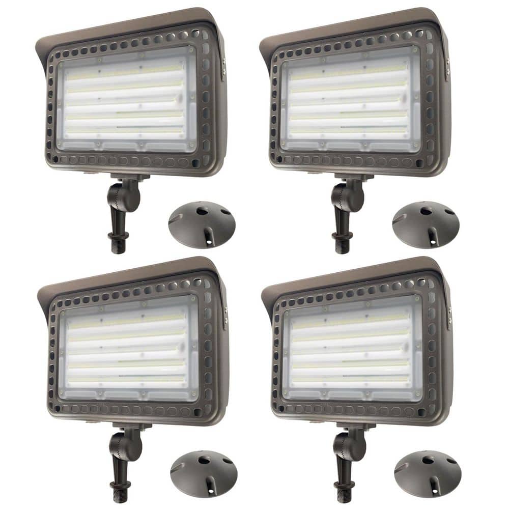 KOAOEIRS 150-Watt 120° Bronze Outdoor Security Lighting IP65 18000 ...