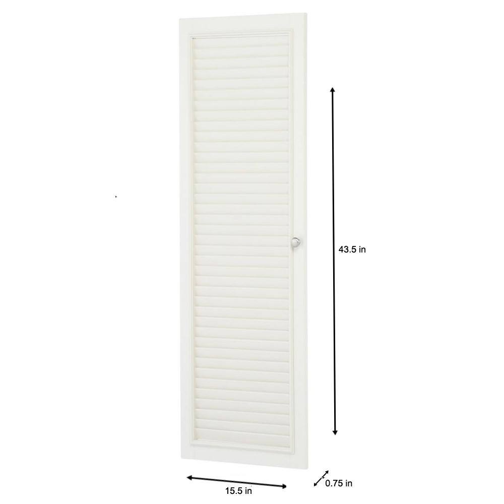 Home Decorators Collection Shutter 43.5 in. H x 15.5 in. W x 1 in. D ...