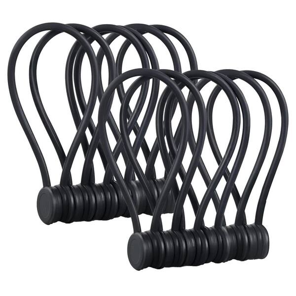 Lukyamzn Silicone Cable Ties Reusable Cable Management Organizer ...