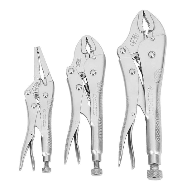 Husky 3-Piece Locking Pliers Set 90926 - The Home Depot