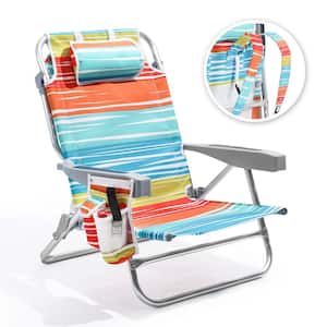PASAMIC Tropical Style Aluminum Folding Adjustable Headrest Low Beach ...