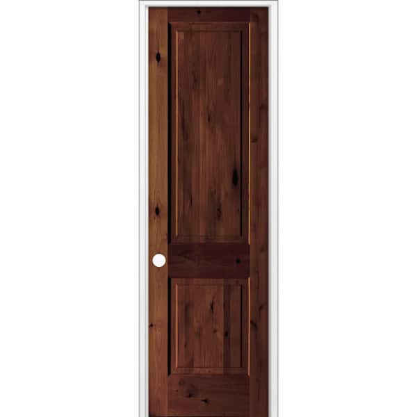 Reviews for null 30 in. x 96 in. Rustic Knotty Alder 2-Panel Square ...