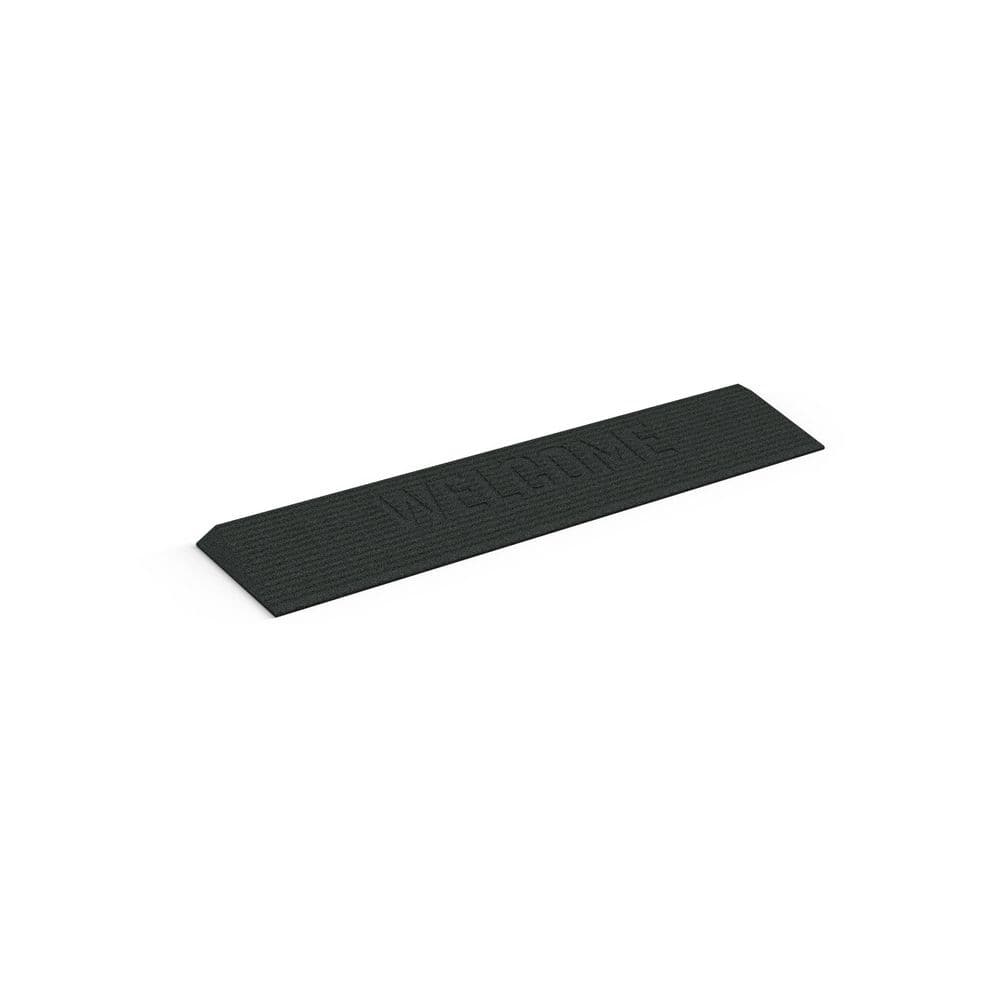 EZ-ACCESS TRANSITIONS Angled Entry Mat, Welcome, Black, 1 in. TAEMBLK02 ...