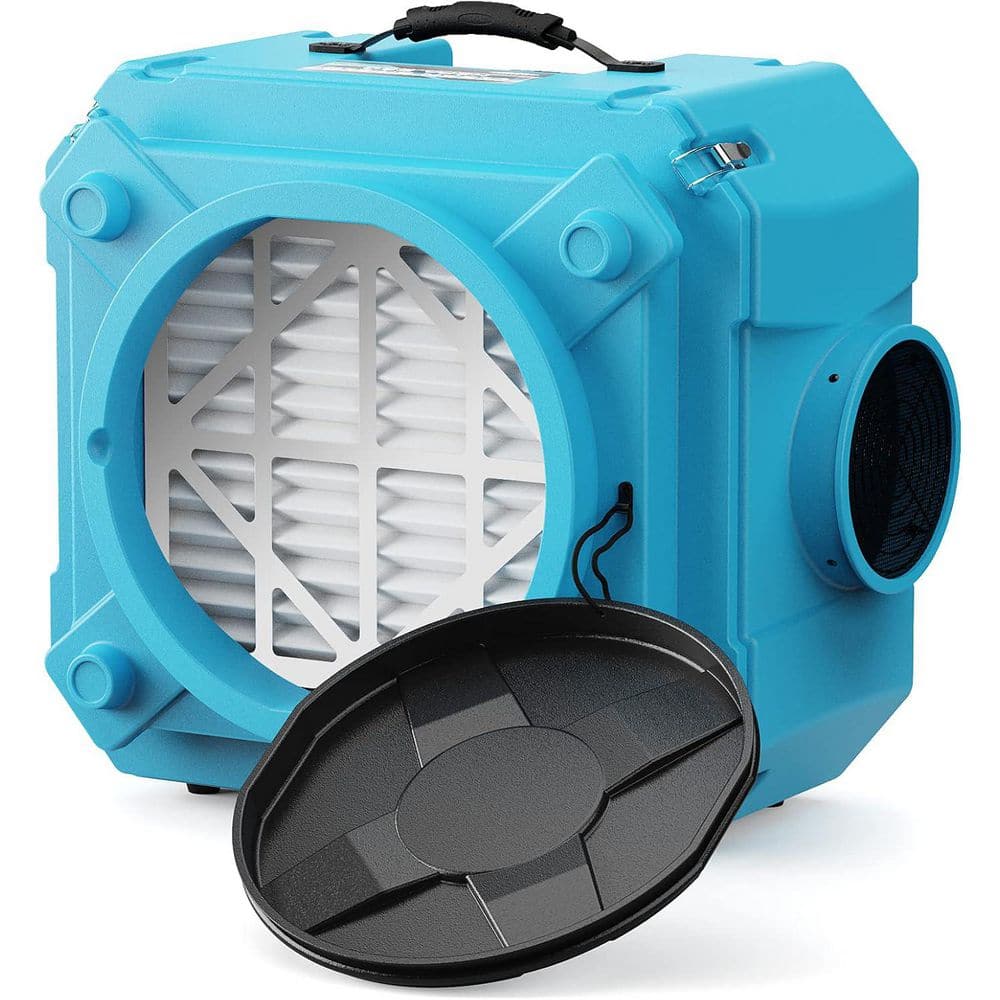 ALORAIR Cleanshield 500 800 sq. ft. HEPA Air Scrubber in Blue with 3 ...