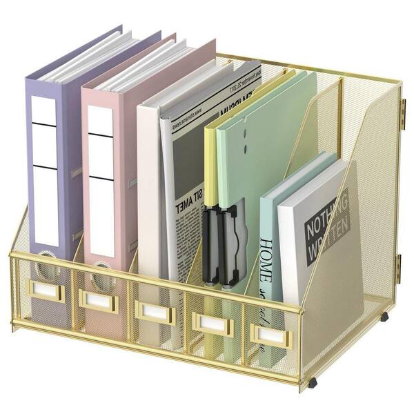 12.4 in. x 16.34 in. Desk Organizers Metal Desk Magazine File Holder ...