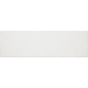Daltile Stencil White 4 in. x 6 in. Glazed Porcelain Flat Sample Tile ...