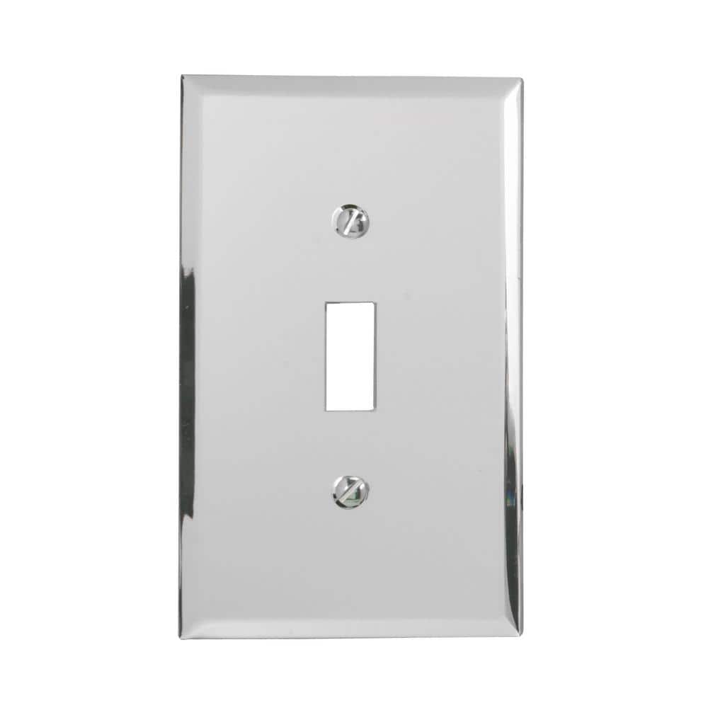 AMERELLE White 1-Gang Toggle Wall Plate (1-Pack) 66T - The Home Depot