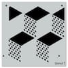 Stencil1 Geometric 3D Repeat Pattern Stencil S1_PA_25 - The Home Depot