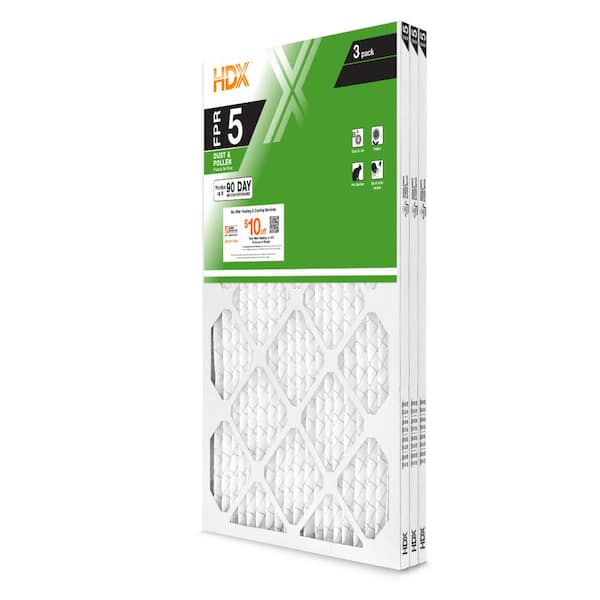HDX 16 in. x 25 in. x 1 in. Standard Pleated Furnace Air Filter FPR 5 ...