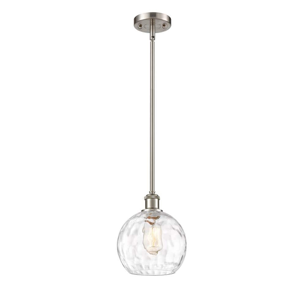 Innovations Athens Water Glass 1-Light Brushed Satin Nickel, Clear ...