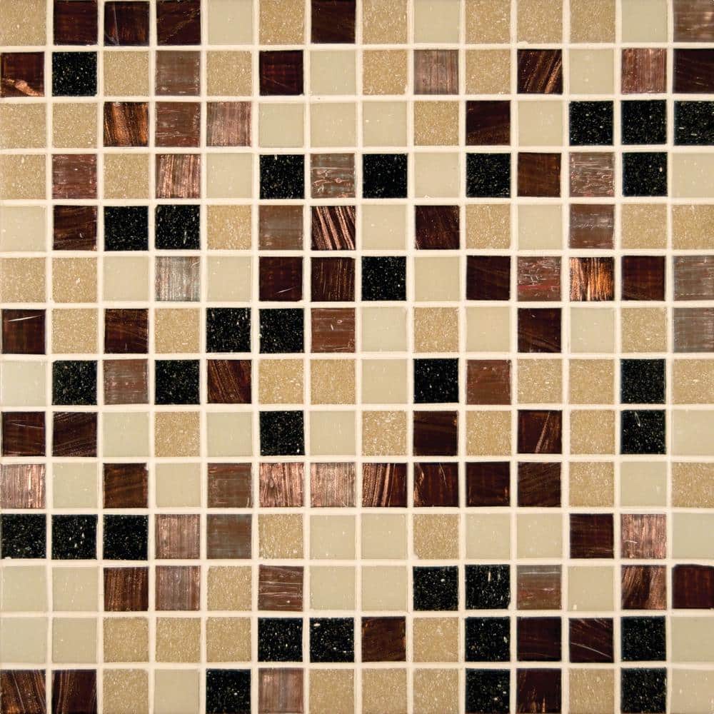 MSI Desert Sunset 12 in. x 12 in. x 4 mm Glass Mesh-Mounted Mosaic Tile ...