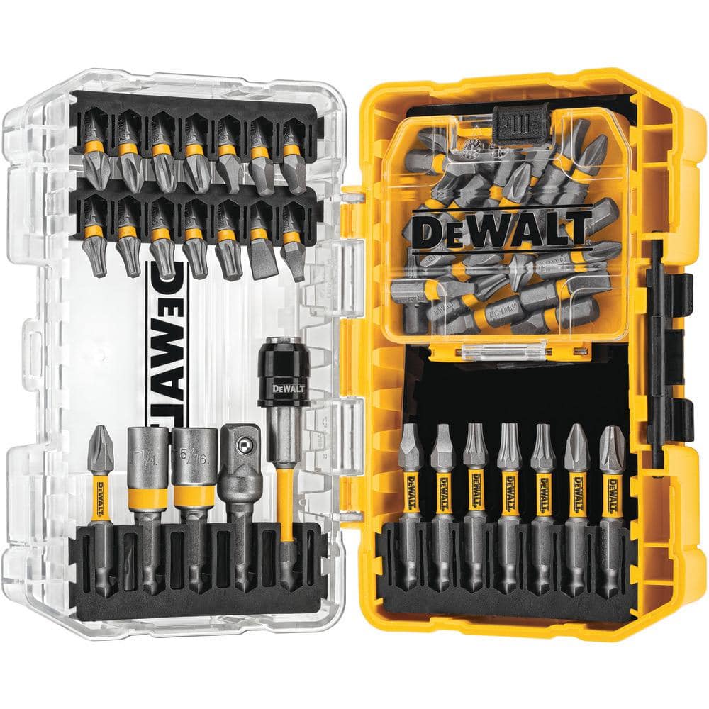 DEWALT Maxfit Ultra 1/4 in. Hex Steel Screwdriving Bit Set (50-Piece ...