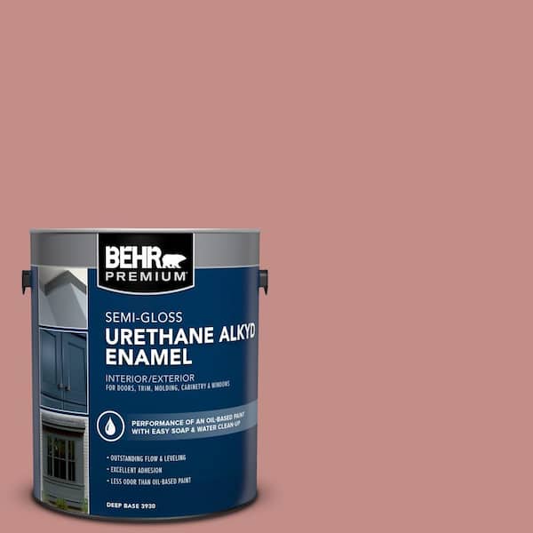 BEHR PREMIUM 1 gal. #BIC-32 Grand Sunset Urethane Alkyd Semi-Gloss ...