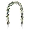 94 in. H x 55 in. W Metal Garden Adjustable Arbor Arch Trellis TN129E ...