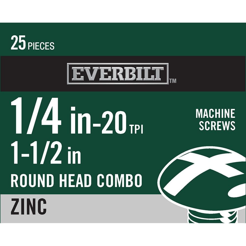 Reviews for Everbilt 1/4 in.-20 x 1-1/2 in. Zinc Plated Combo Round ...