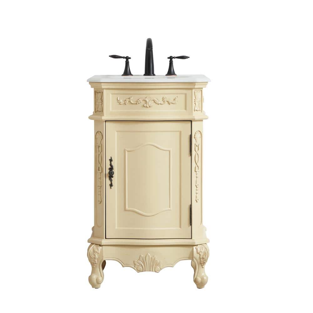 Timeless Home Danny 21 in. W x 21 in. D Single Bathroom Vanity in Light ...