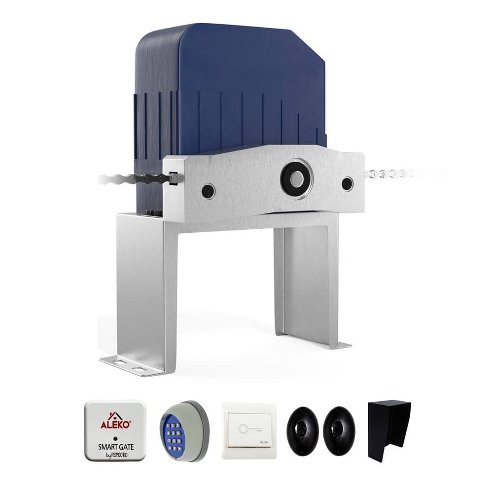 ALEKO 18 in. x 18 in. Smart Sliding Gate Operator AC1400 Accessory Kit ...