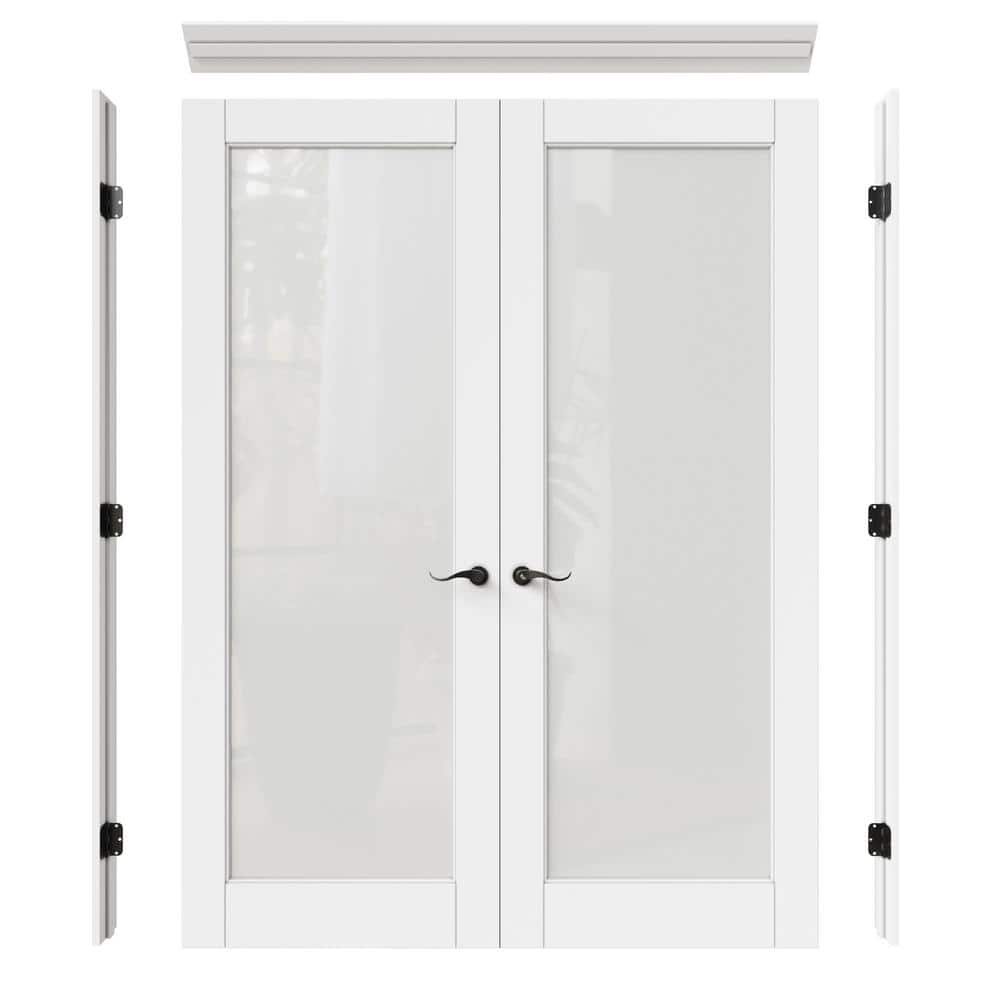 ARK DESIGN Assembly Required 64 in. x 96 in. Universal 1-Lite Frosted ...