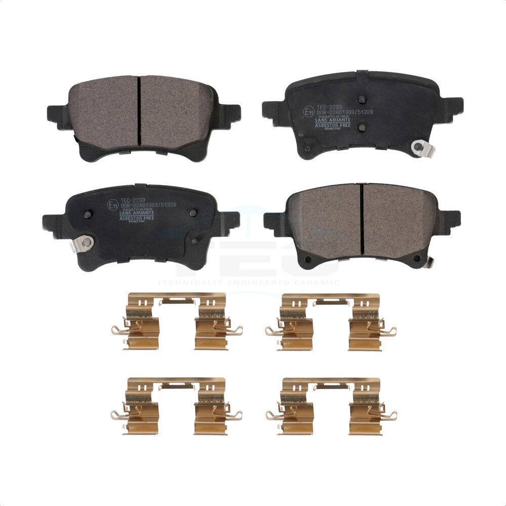 TEC Rear Ceramic Disc Brake Pads For Jeep Wrangler Gladiator TEC-2233 ...