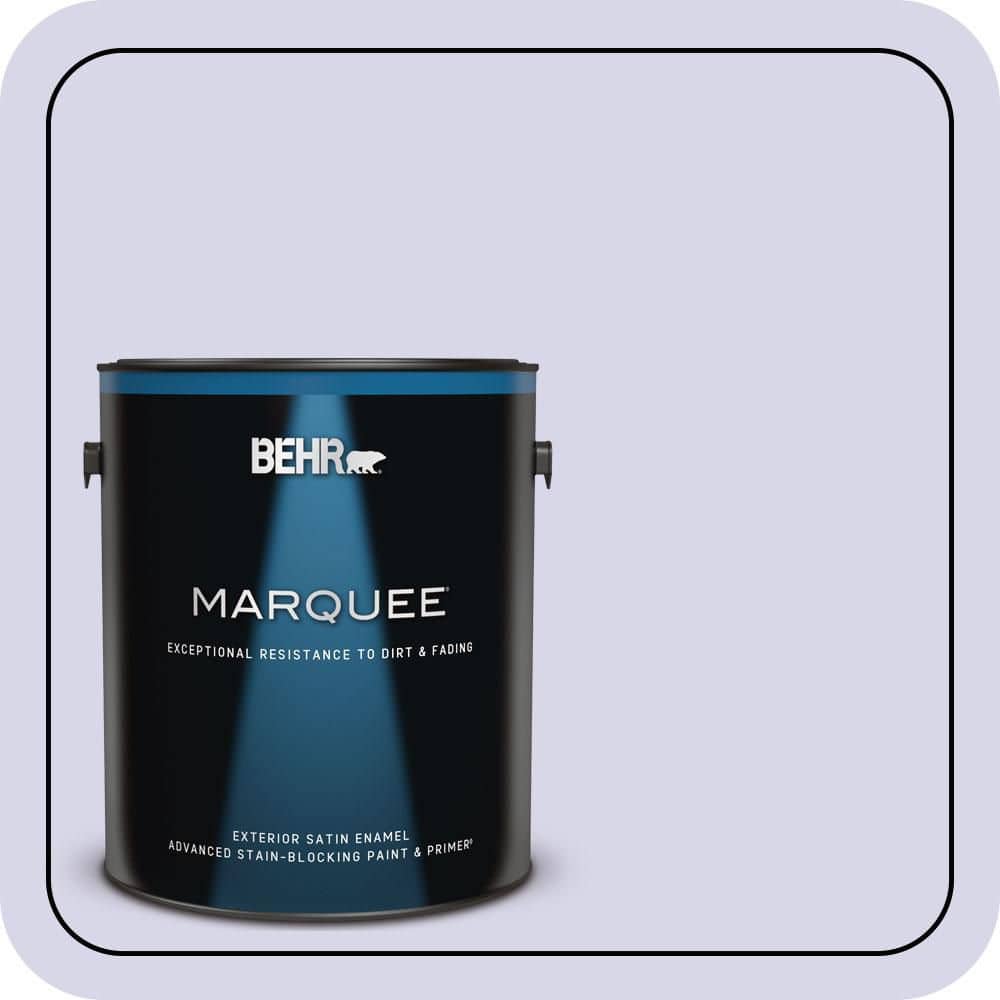 BEHR MARQUEE 1 gal. #630A-2 February Frost Satin Enamel Exterior Paint ...