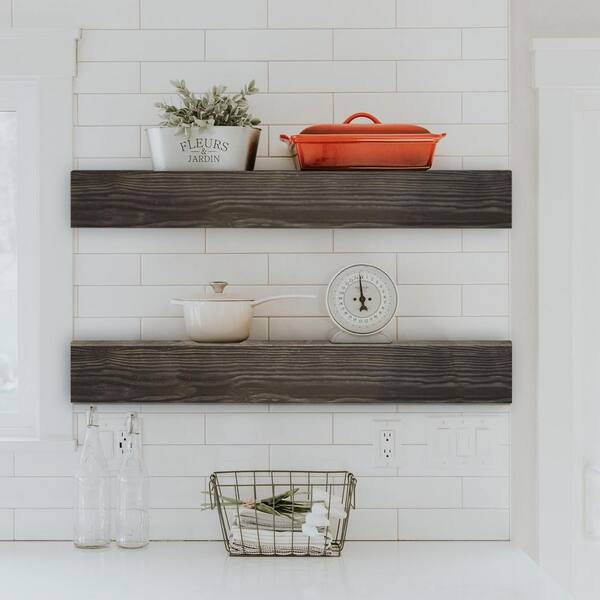Rustic Wooden Beam Shelf - The Best Picture Of Beam
