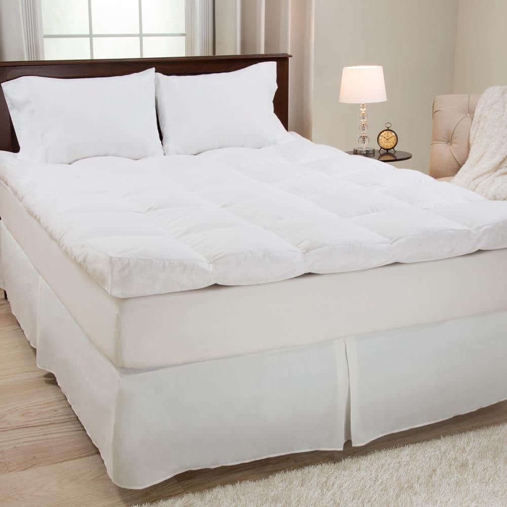 Lavish Home Medium No Pocket Down Alternative Twin Mattress Topper ...