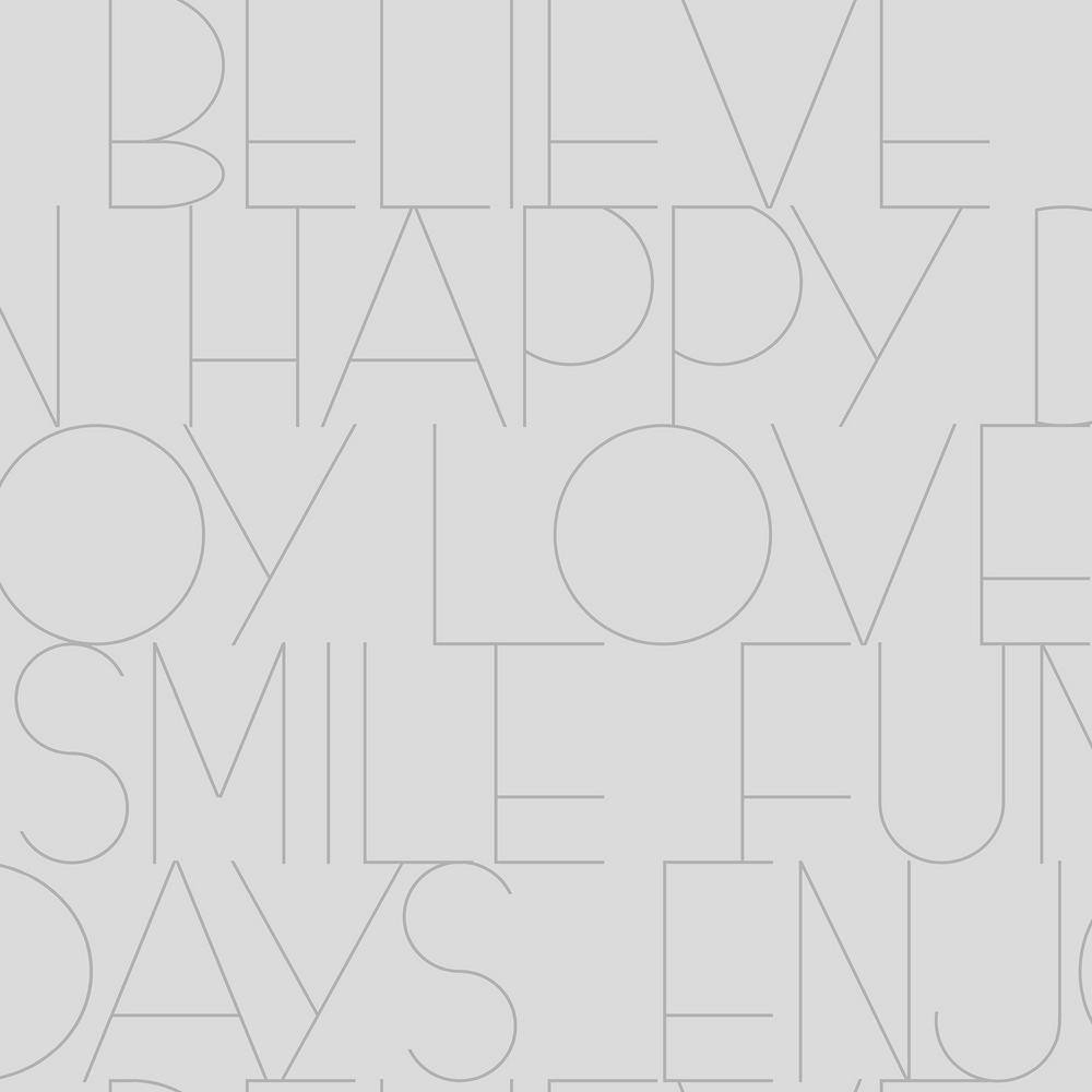 Fine Decor Silver Oslo Positive Text Wallpaper Sample FD42272SAM - The ...