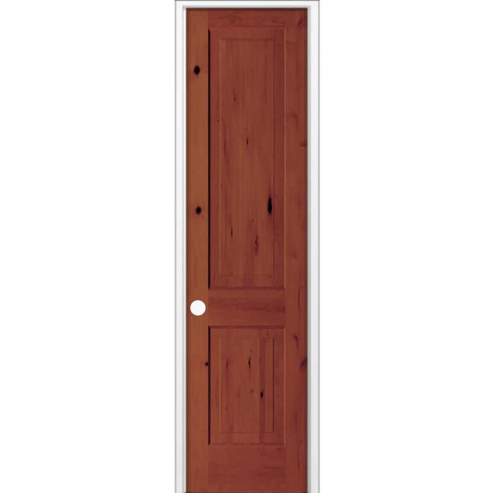 Reviews for Krosswood Doors 18 in. x 96 in Rustic Knotty Alder 2-Panel ...