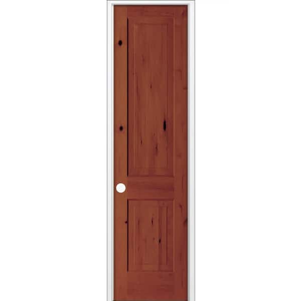 Reviews for Krosswood Doors 18 in. x 96 in Rustic Knotty Alder 2-Panel ...