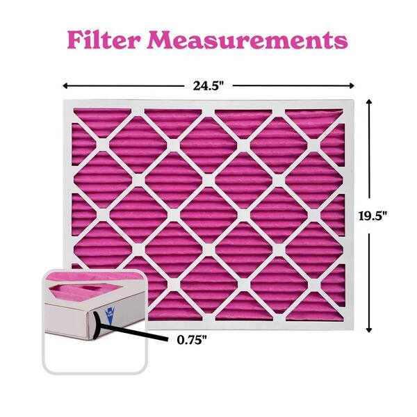 COLORFIL 20 in. x 25 in. x 1 in. Odor Removal and Color Changing ...