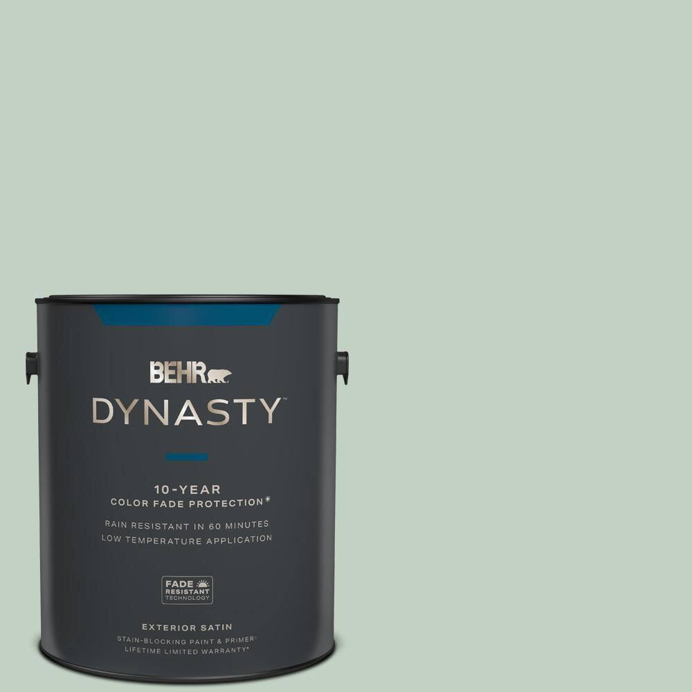 BEHR DYNASTY 1 gal. #PPU11-13 Frosted Jade Satin Enamel Exterior Stain ...