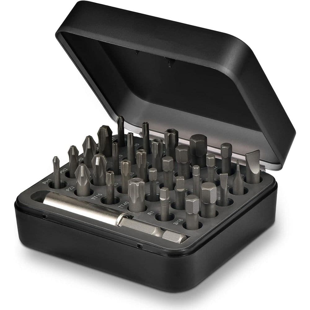 MYWISH S2 Steel Screwdriver Bit Set with 1/4 in. Magnetic Bit Holder ...