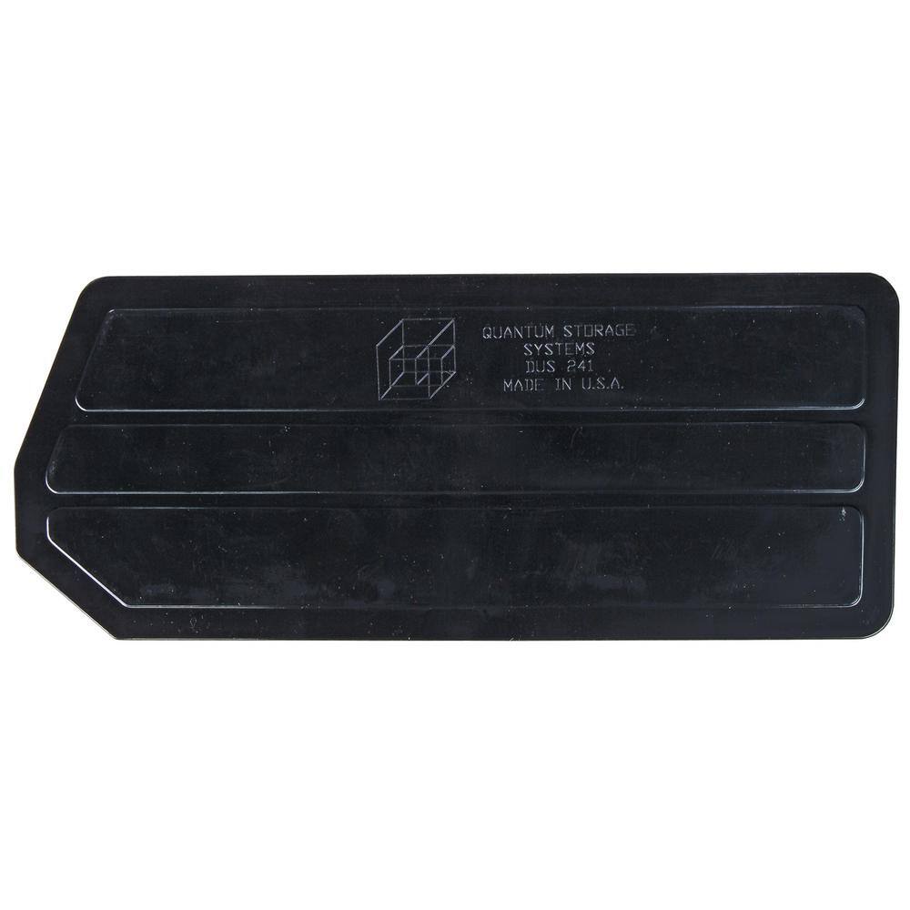 QUANTUM STORAGE SYSTEMS Black Plastic Closet Drawer Organizer DUS241 ...