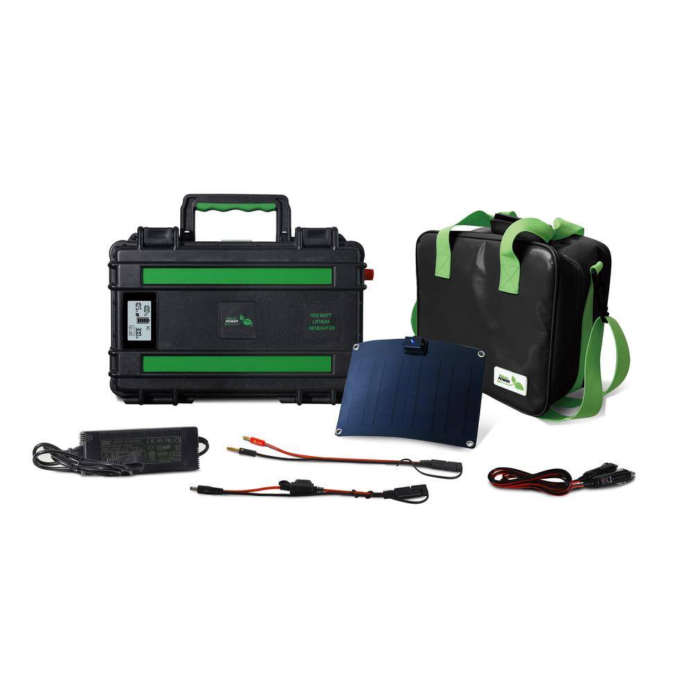 NATURE POWER 500-Watt Puresine Solar Lithium Generator 40500 - The Home ...