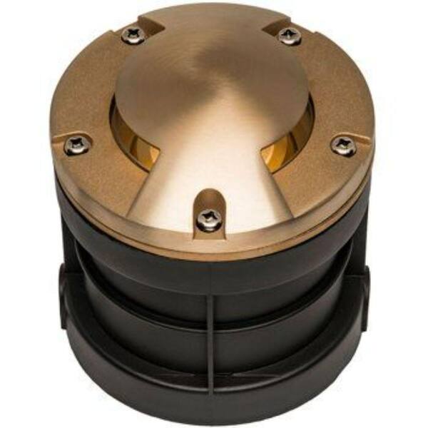 AQLIGHTING Brass Hardwired Weather Resistant Well Light with LED Light ...