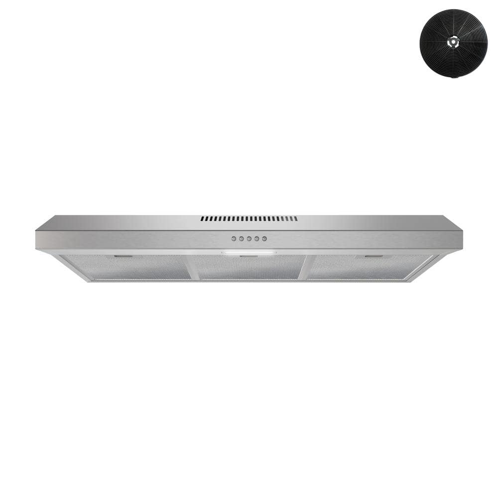 Streamline 36 in. 80 CFM Olbia Ductless Under Cabinet Range Hood in ...