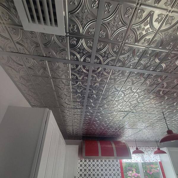 Nice Ceiling Tiles Gloss White Chrome PVC Panel 8mm | DBS Bathrooms