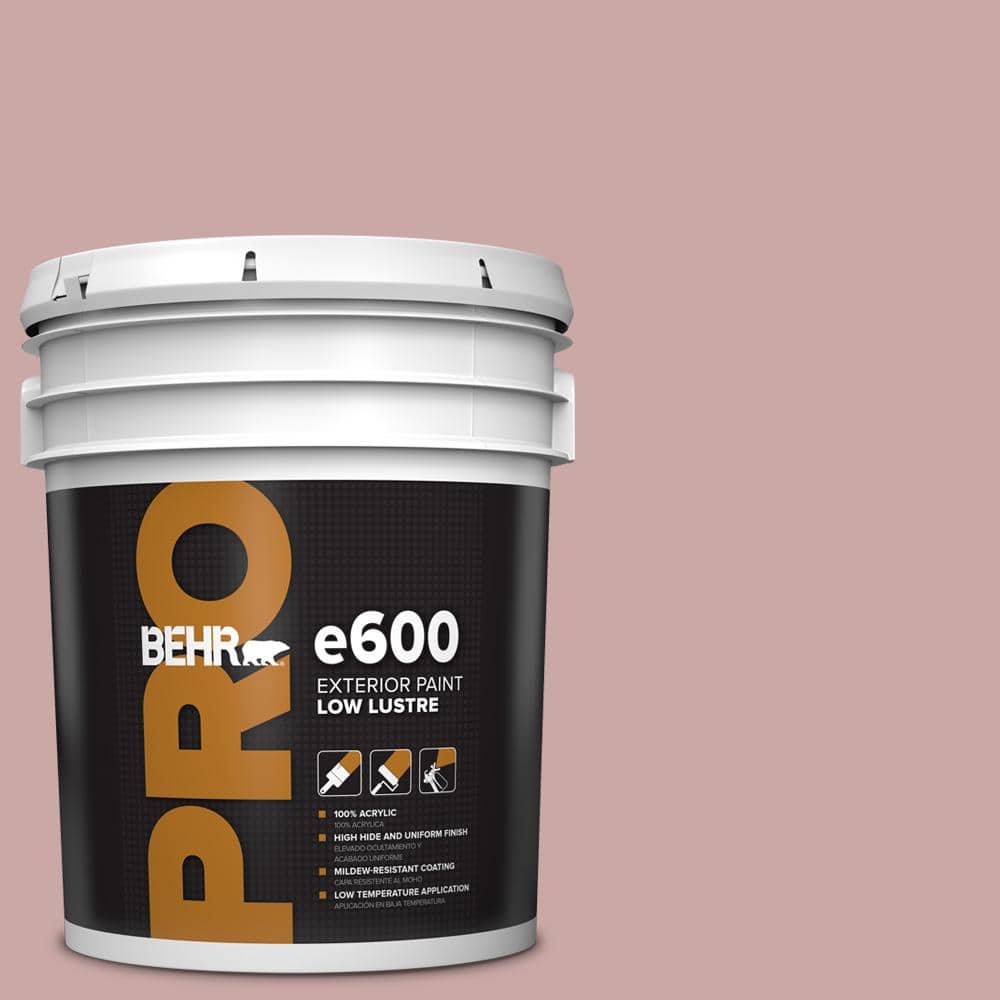BEHR PRO 5 gal. #140E-3 Rose Bisque Low Luster Exterior Paint PR62005 ...