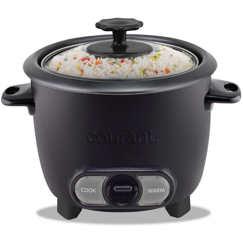 Courant 8-Cup (Cooked) Rice Cooker, Removable Non-Stick Bowl, One Touch ...