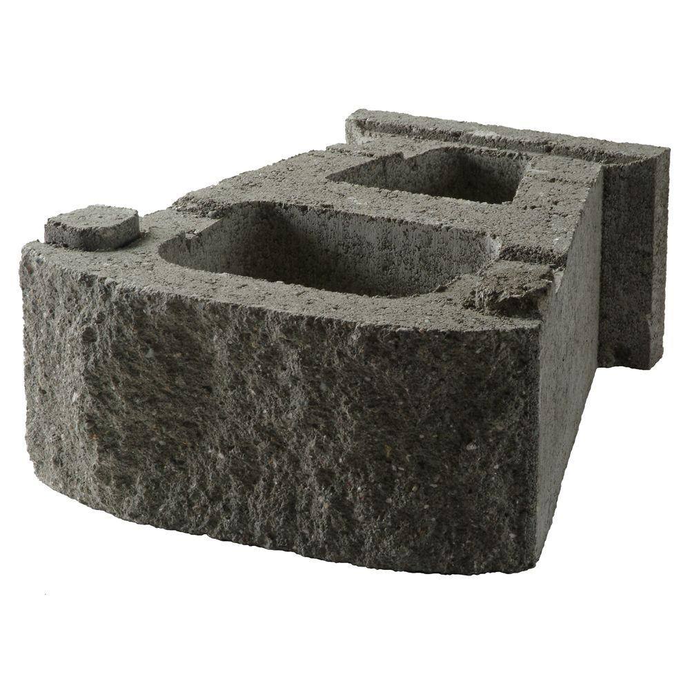 8 in. x 18 in. Concrete Garden Wall Block MR200OOSP001 - The Home Depot