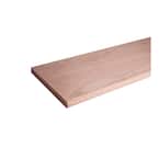 HOUSE OF FORGINGS Red Oak 8070- 24 in. x 60 in. Bullnosed Wood Tread ...