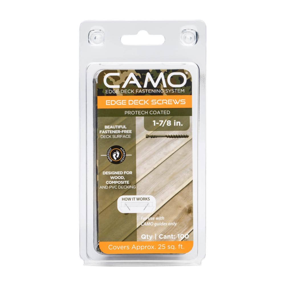 CAMO 1-7/8 in. Exterior Decking Screw - Edge Hidden Deck Fasteners (100 ...